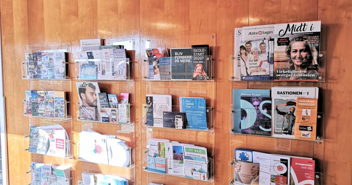 Ophængning af plakater og pjecer | Nyborg Bibliotek